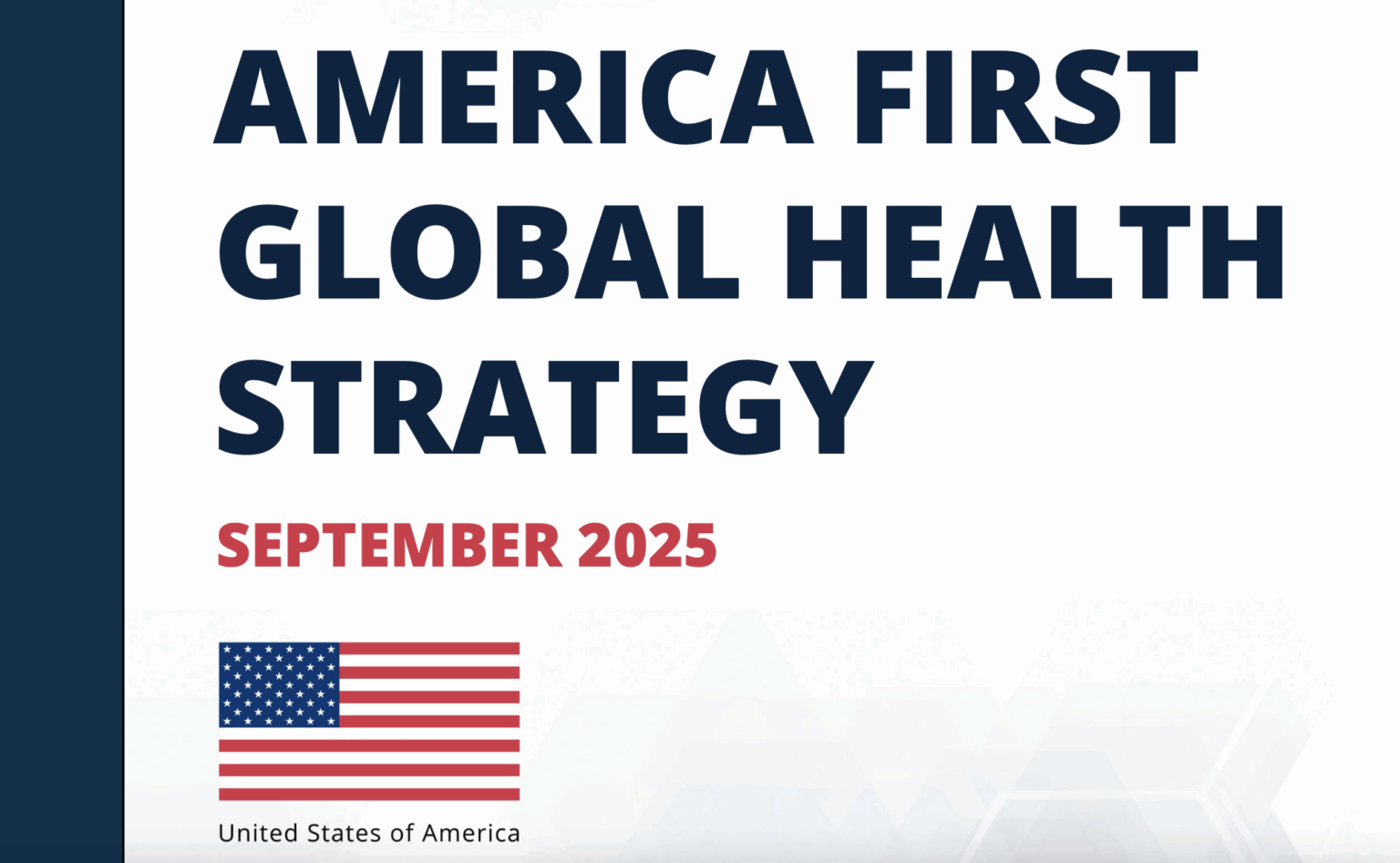 'America First' Global Health Strategy Commits To Funding Medicines And ...